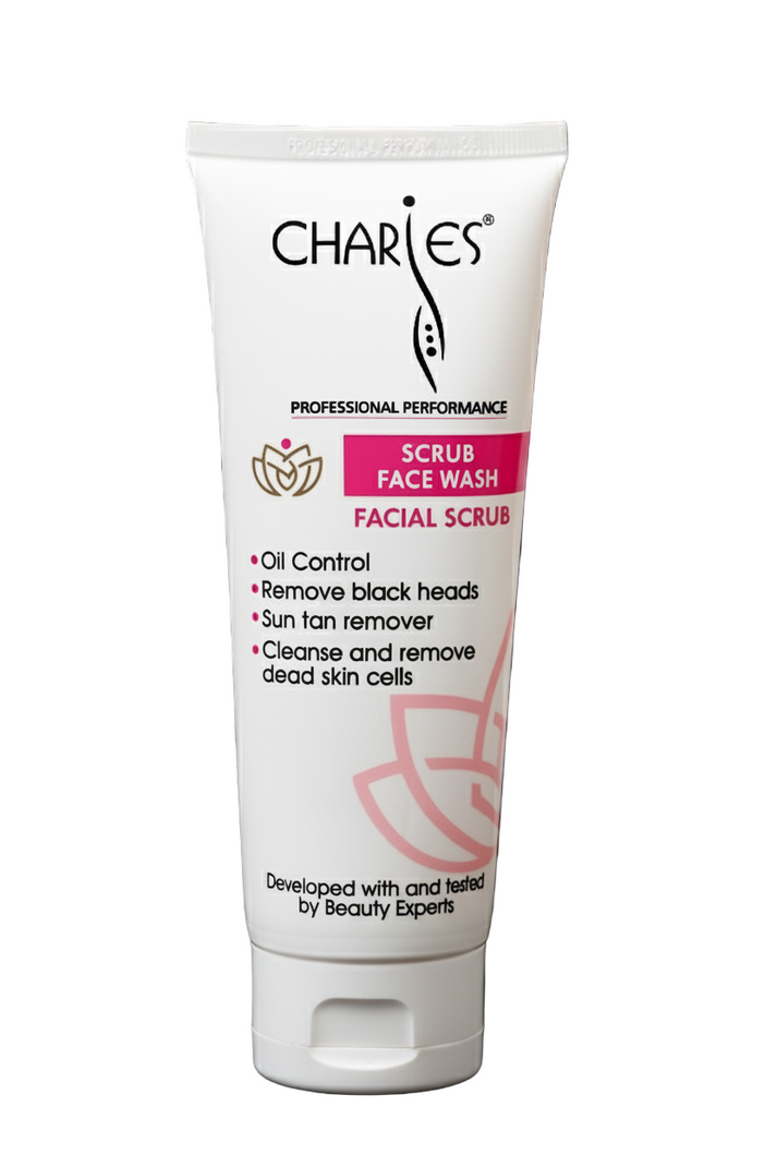 CHARIES Scrub Face Wash – Oil Control, Blackhead & Tan Removal ...
